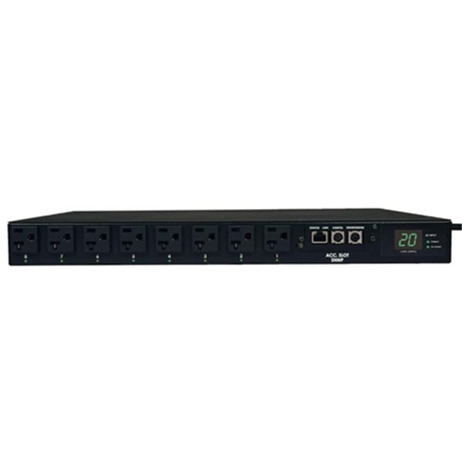 Metered 20A PDU - 16 x NEMA 5-15/20R - 2.4kVA - 1U Rack-mountable ...