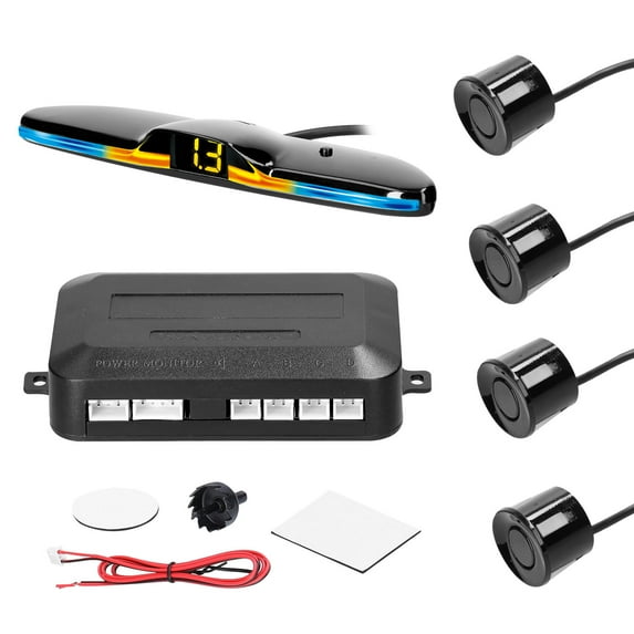 Meterk Car Parking Sensor Rear Reversing Radars System with 4 Parking ...