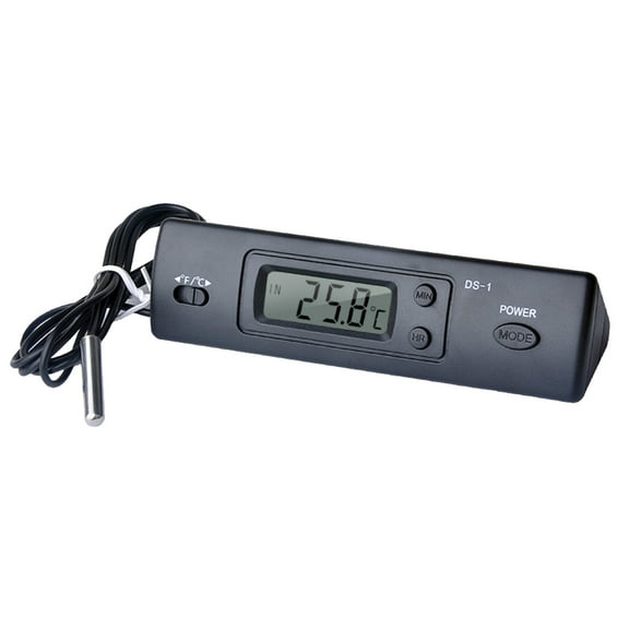 Pristin Digital Car Thermometer,Outdoor Thermometer Time Display Probe ...