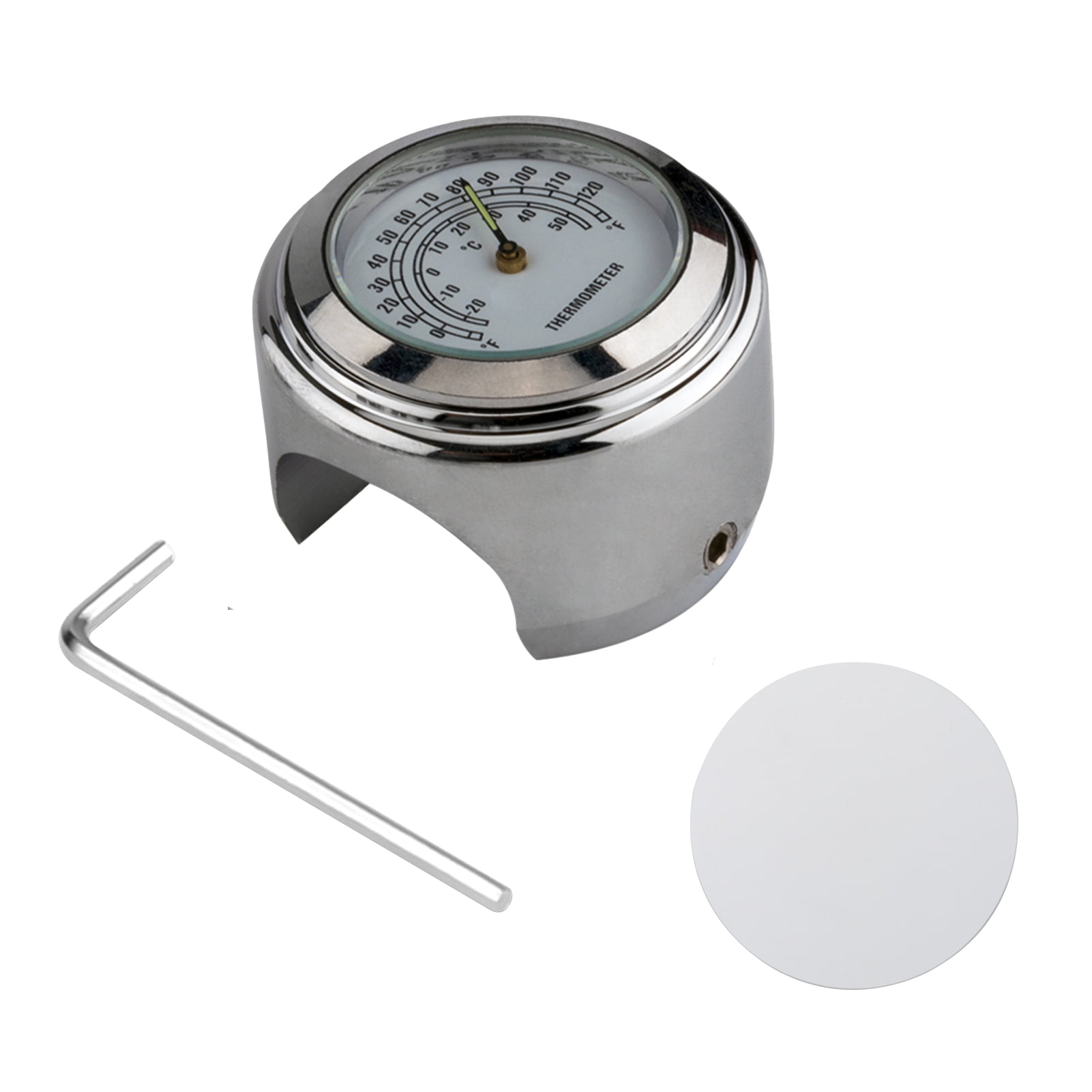 Meterk Universal Motorcycle Handlebar Meter Thermometer Waterproof ...