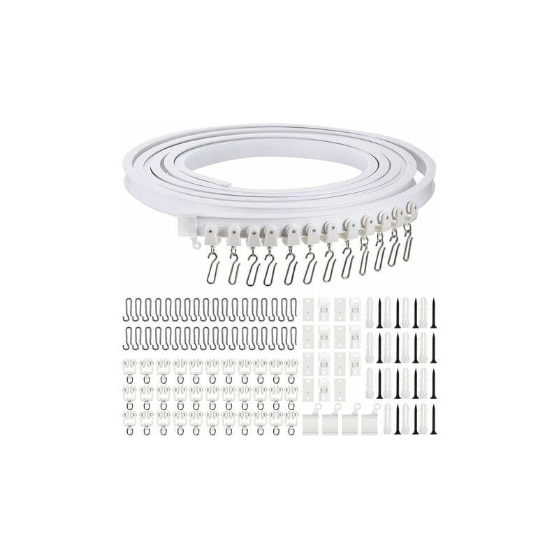 Meters Foldable Ceiling Curved Curtain Track Flexible Curved Curtain ...