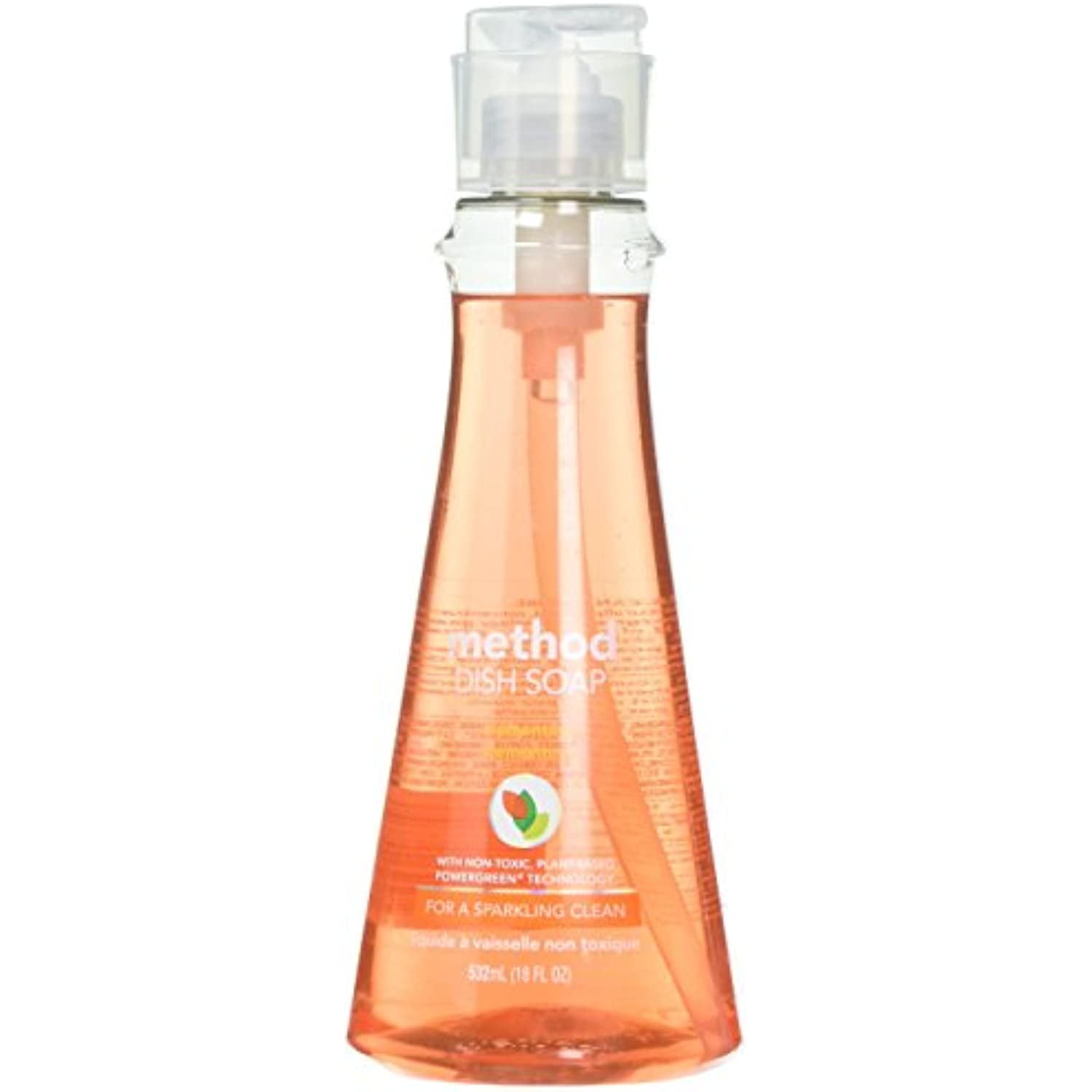 Method Dish Soap, Liquid Dishwashing, Clementine Scent, 18 Oz Pump ...