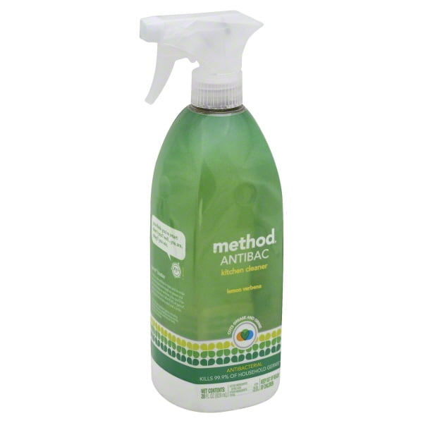 Method 01151 Antibacterial Spray, Kitchen, Lemon Verbena, 28oz Bottle ...