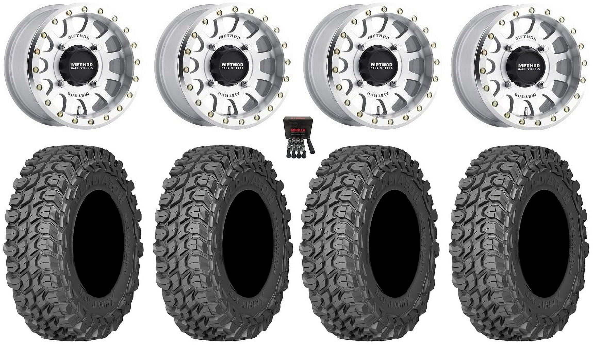 Method 401 Bdlk 14" Wheels Mh 5+2 30" X Comp ATR Tires Can-Am Maverick ...