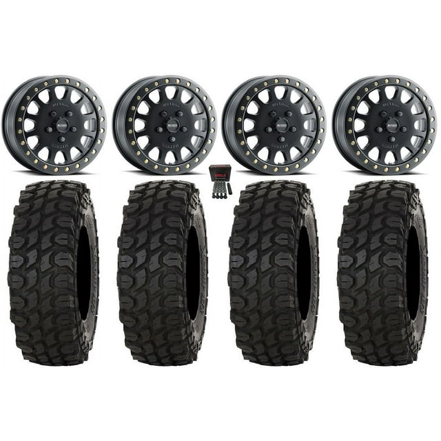 Method 401 Bdlk 15" Wheels 5+1 35" XComp ATR Tires Polaris RZR Turbo R ...