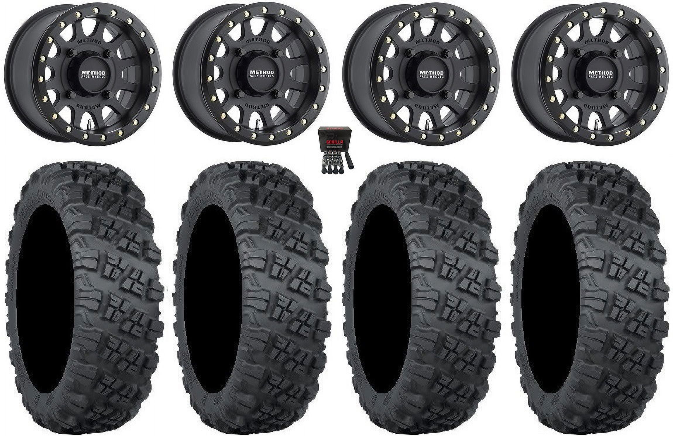 Method 401 Bdlk 15" Wheels Bk 5+2 35" Versa Cross V3 Tires Can-Am ...