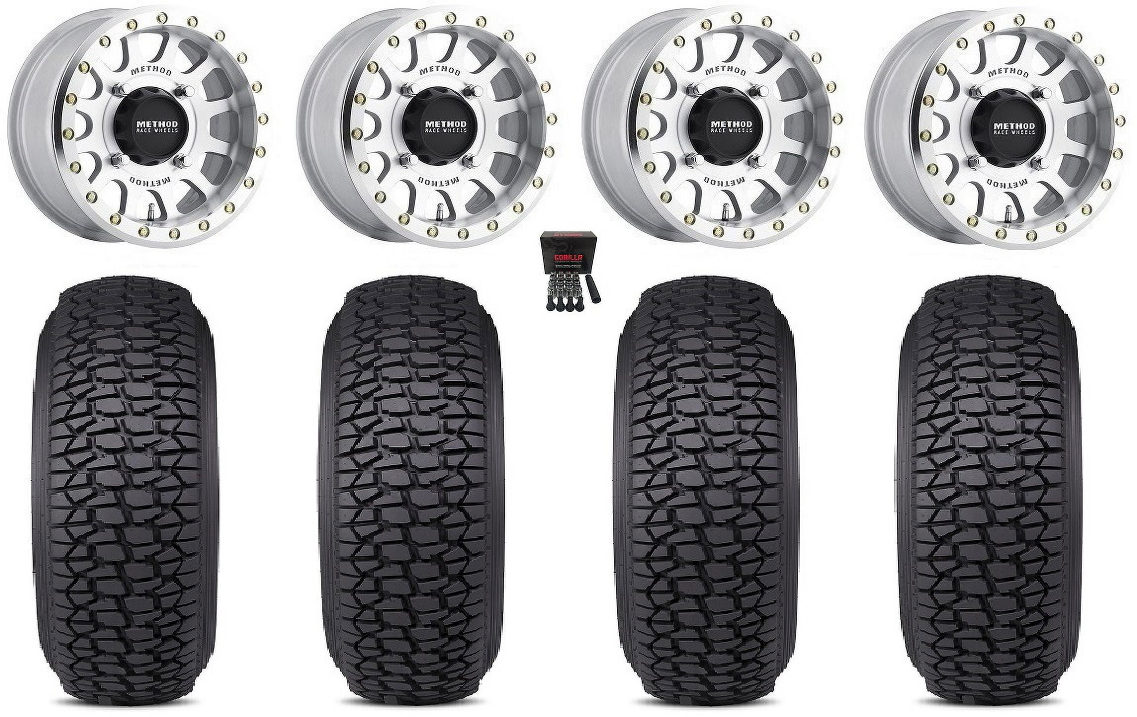 Method 401 Bdlk 15" Wheels Mh 4+3 30" Regulator 2 Tires Polaris RZR XP ...