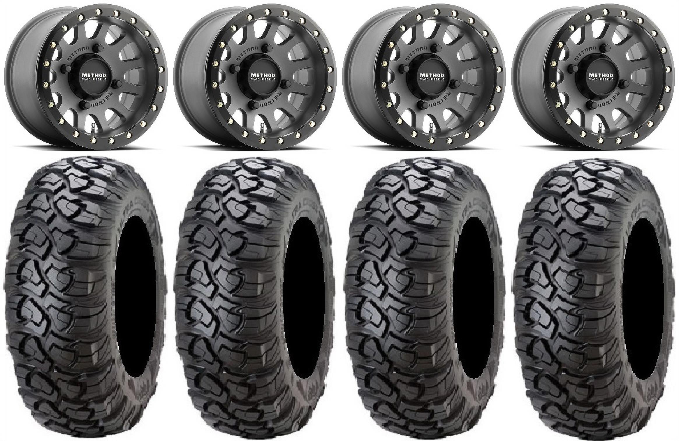Method 401 Bdlk 15" Wheels Ti 29" Ultracross Tires Can-Am Maverick X3 ...