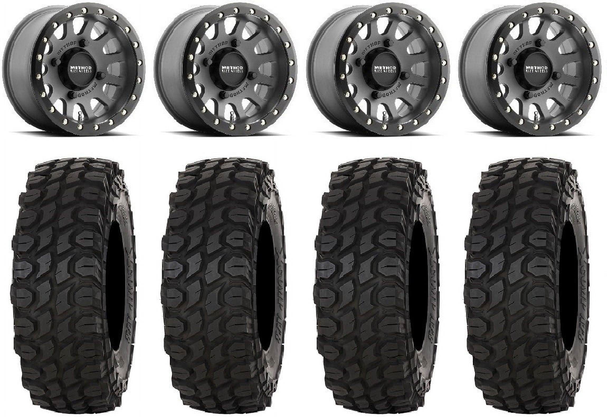 Method 401 Bdlk 15" Wheels Ti 32" XComp ATR Tires Sportsman RZR Ranger ...