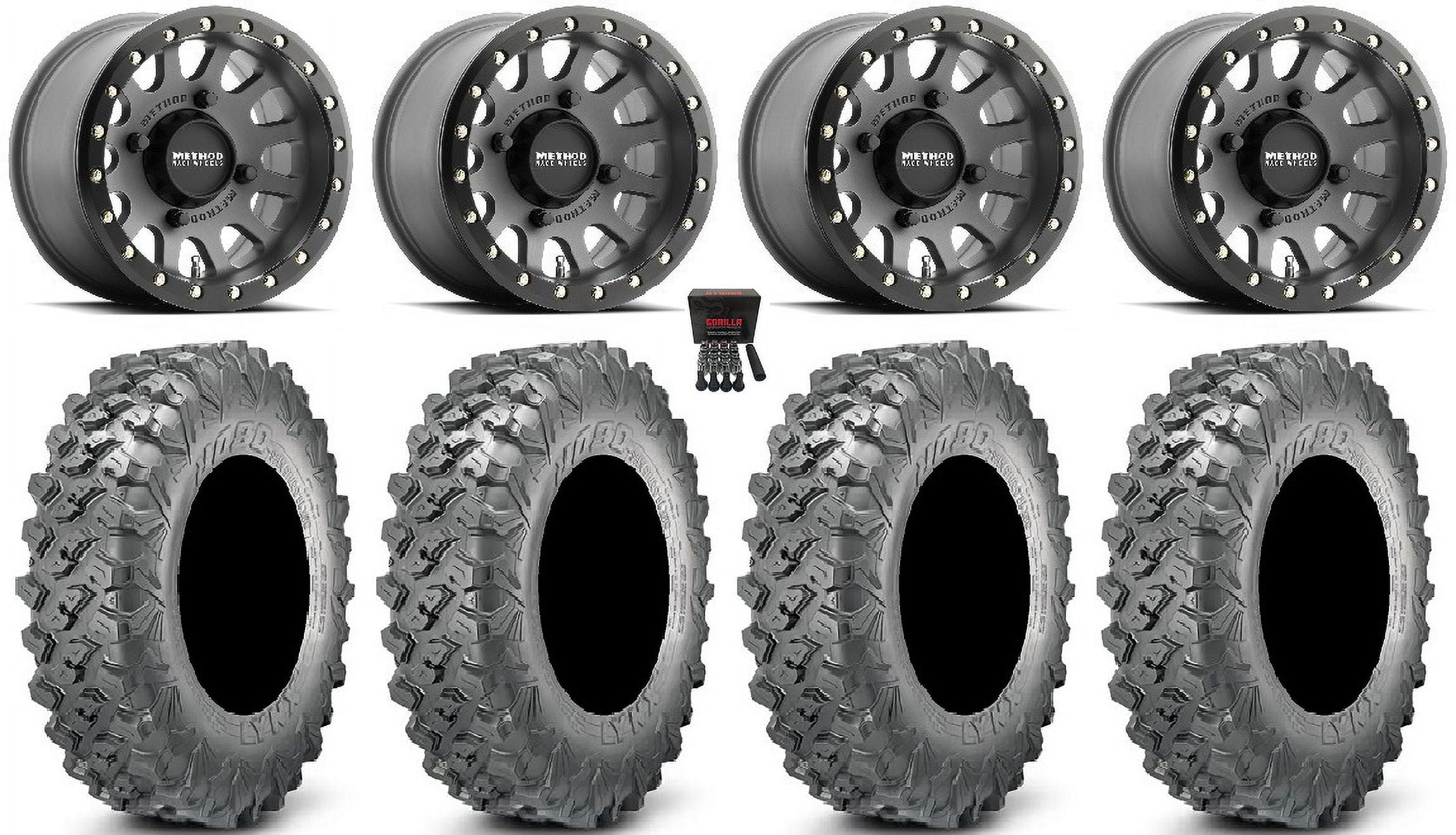 Method 401 Bdlk 15" Wheels Ti 35" Lynx SXS Tires Sportsman RZR Ranger ...