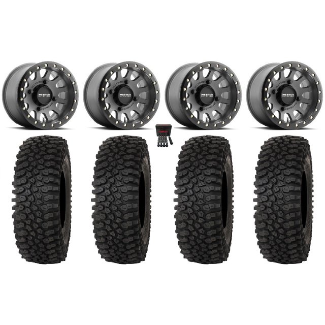 Method 401 Bdlk 15" Wheels Ti 5+2 35" Roctane ST Tires Polaris RZR XP ...