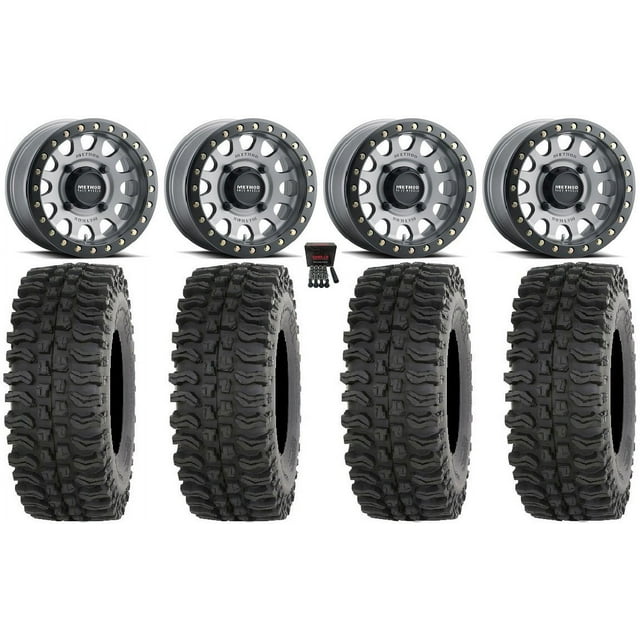 Method 401 Bdlk 15x6 Wheels Ti 35" BDC Tires Can-Am Commander Maverick ...
