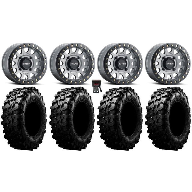 Method 401 Bdlk 15x6 Wheels Ti 35" Carnivore Tires Can-Am Maverick X3 ...