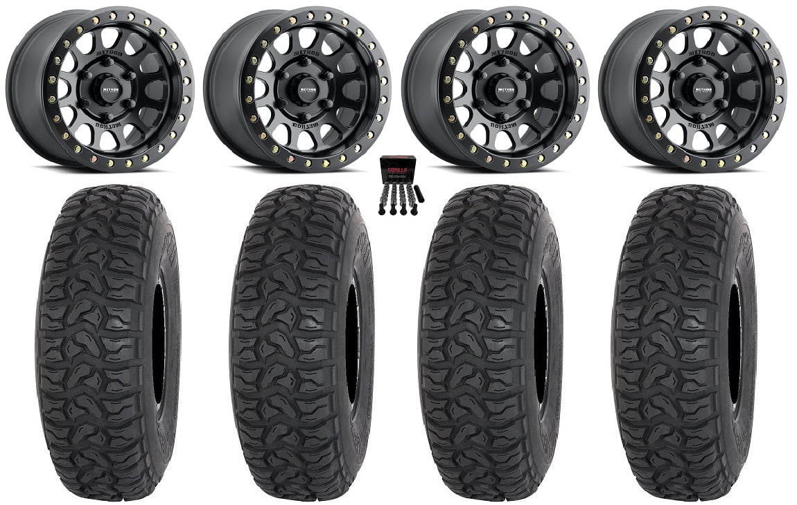 Method 401 Beadlock 15" Wheel Black 33" Chicane LT Tires Can-Am ...
