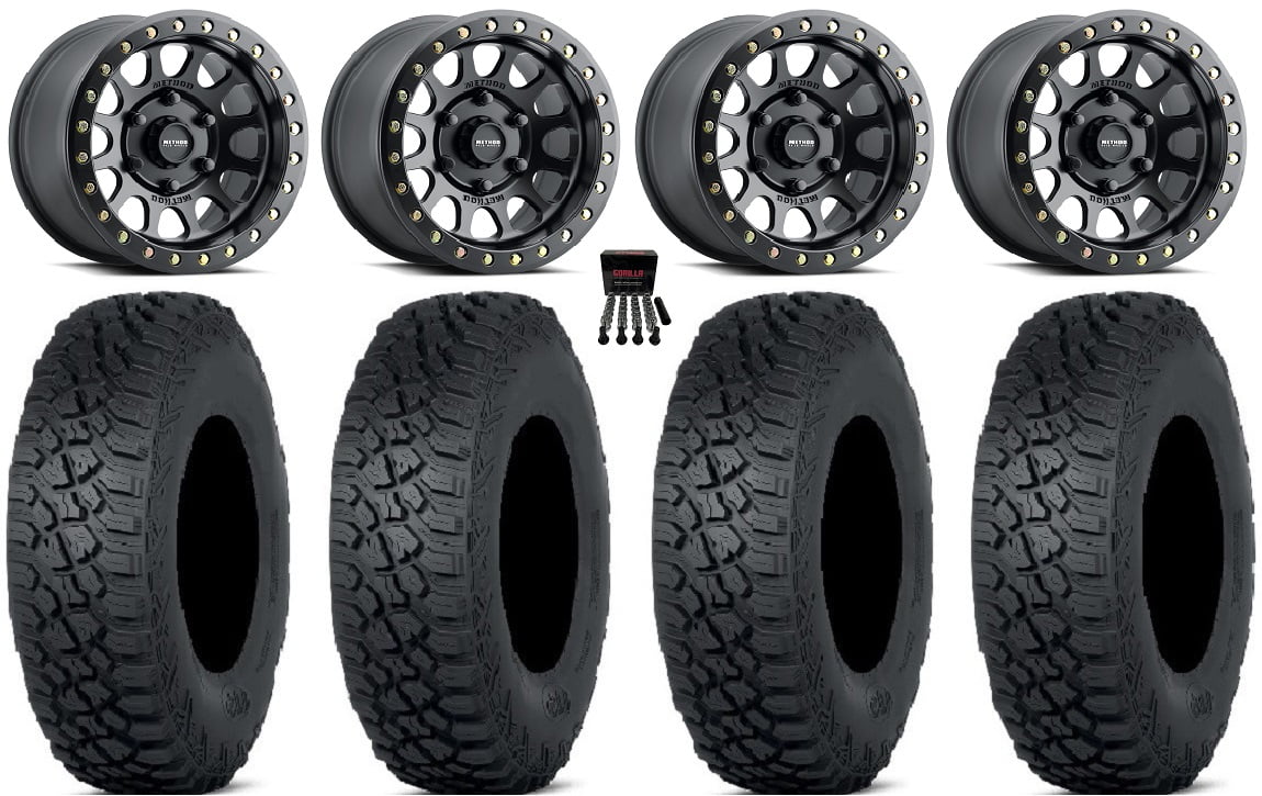 Method 401 Beadlock 15" Wheel Black 33" Tenacity XNR Tires Can-Am ...