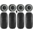 Method 401 Beadlock 15" Wheels Black 32" DS Soft Tires Polaris RZR ...