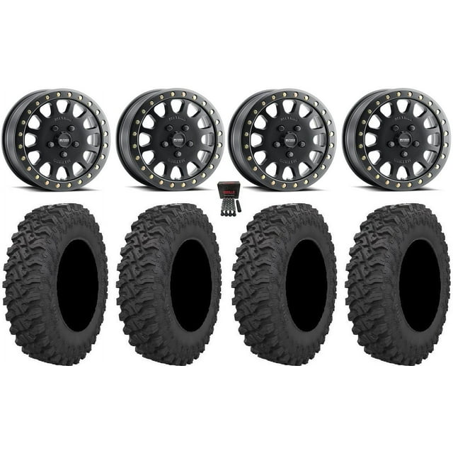 Method 401 Beadlock 15" Wheels Black 33" Pro Runner Tires Polaris RZR ...