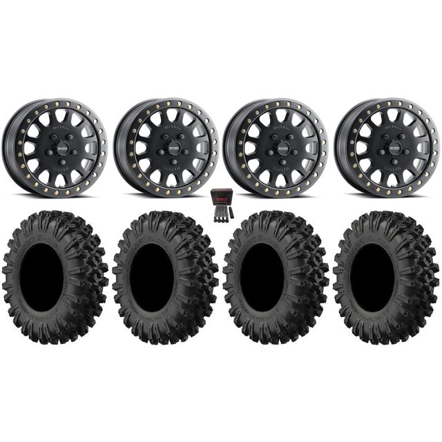 Method 401 Beadlock 15" Wheels Black 35" MotoRavage XL Tires Polaris ...