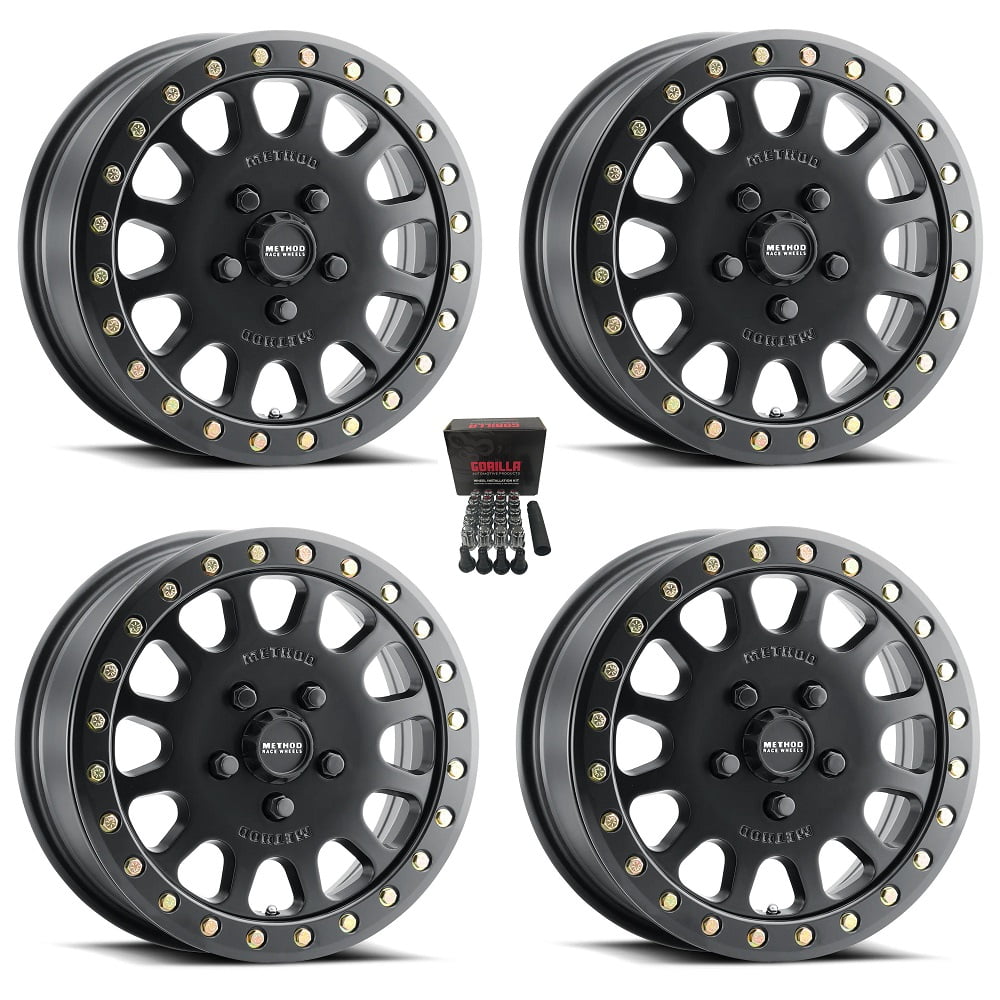Method 401 Beadlock 15" Wheels Black Polaris RZR Turbo R & Pro R Ranger ...