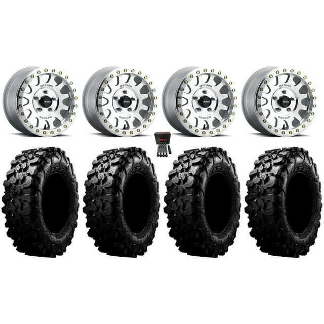 Method 401 Beadlock 15" Wheels Raw 35" Carnivore Tires Polaris RZR ...