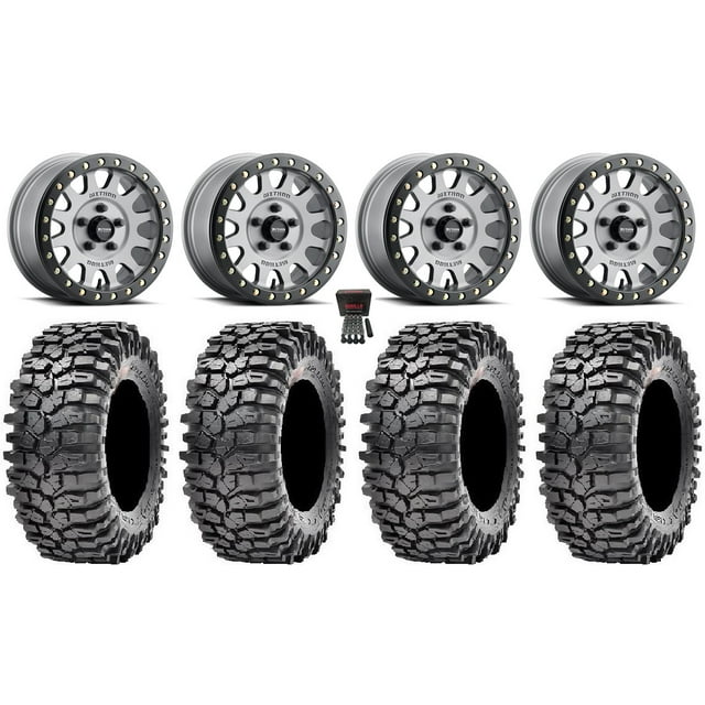 Method 401 Beadlock 15" Wheels Titanium 32" Roxxzilla Tires Polaris RZR ...