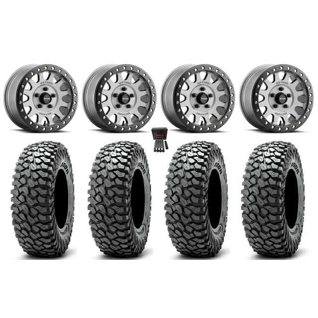 Method 401 Beadlock 15" Wheels Titanium 35" RocScraper Tires Polaris ...