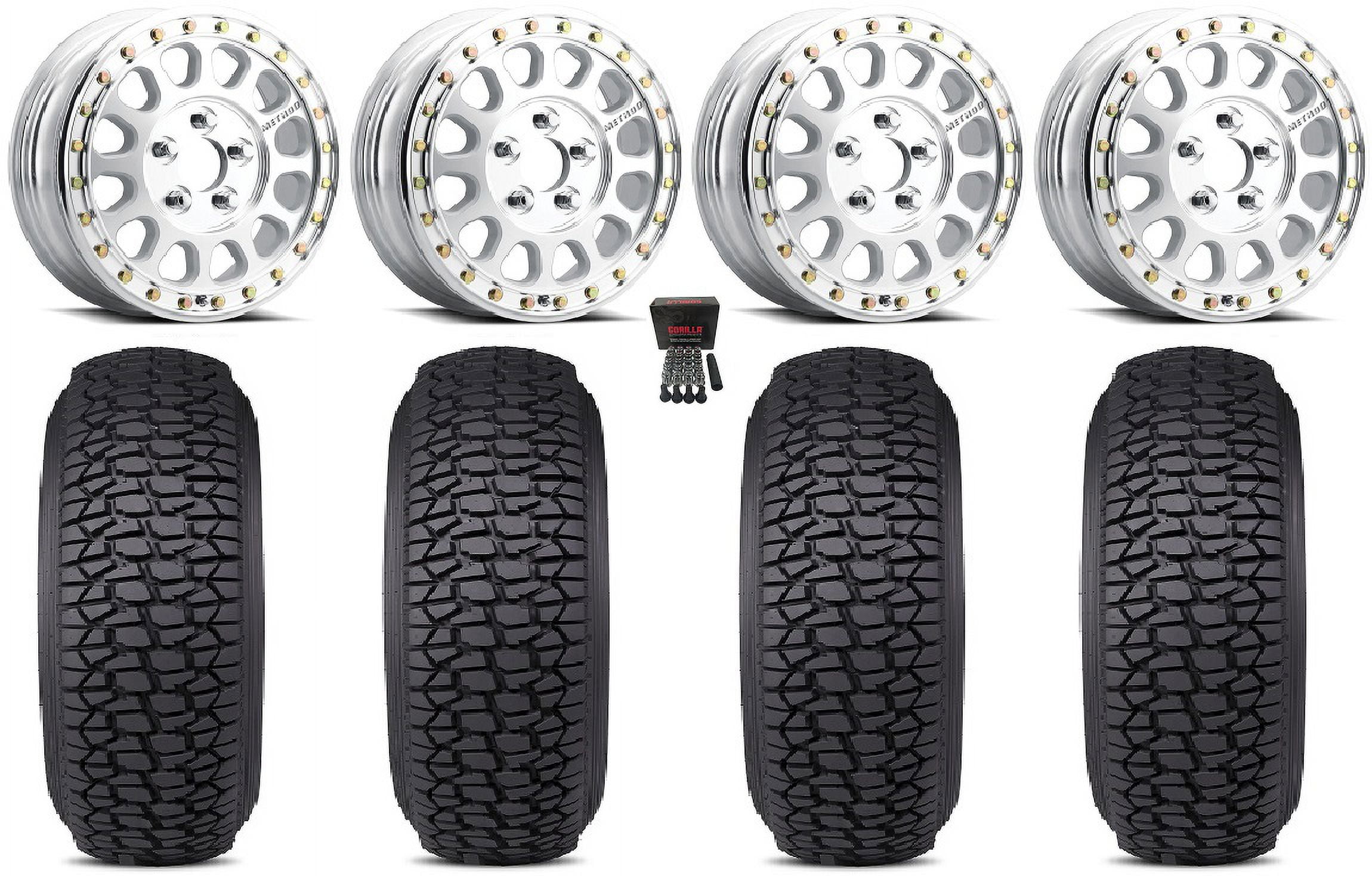 Method 401-R Bdlk 15" Wheels Raw 33" Regulator 2 Tires Polaris RZR ...
