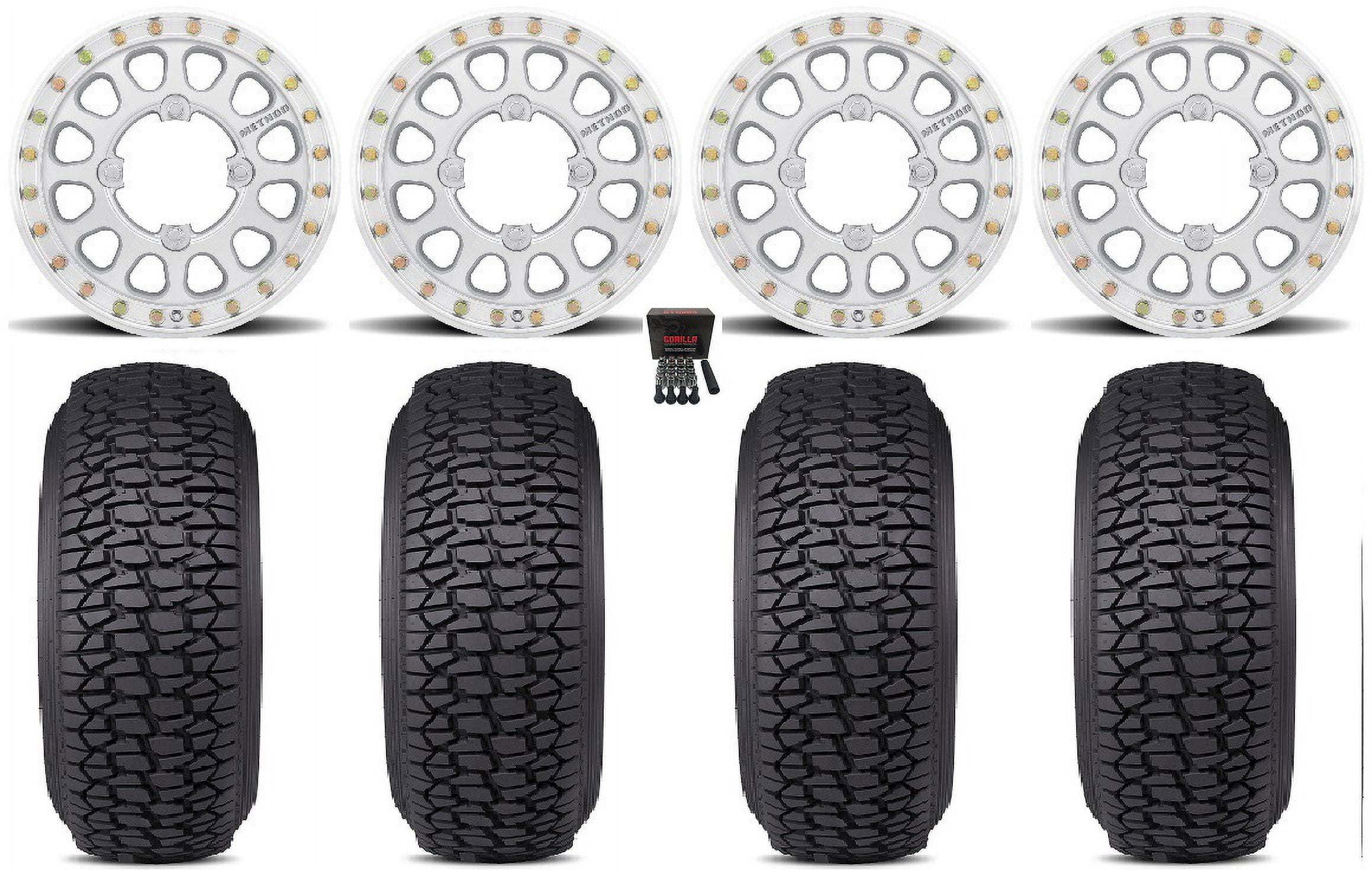 Method 401-R Beadlock 15" Wheels Raw 33" Regulator 2 Tires Can-Am ...