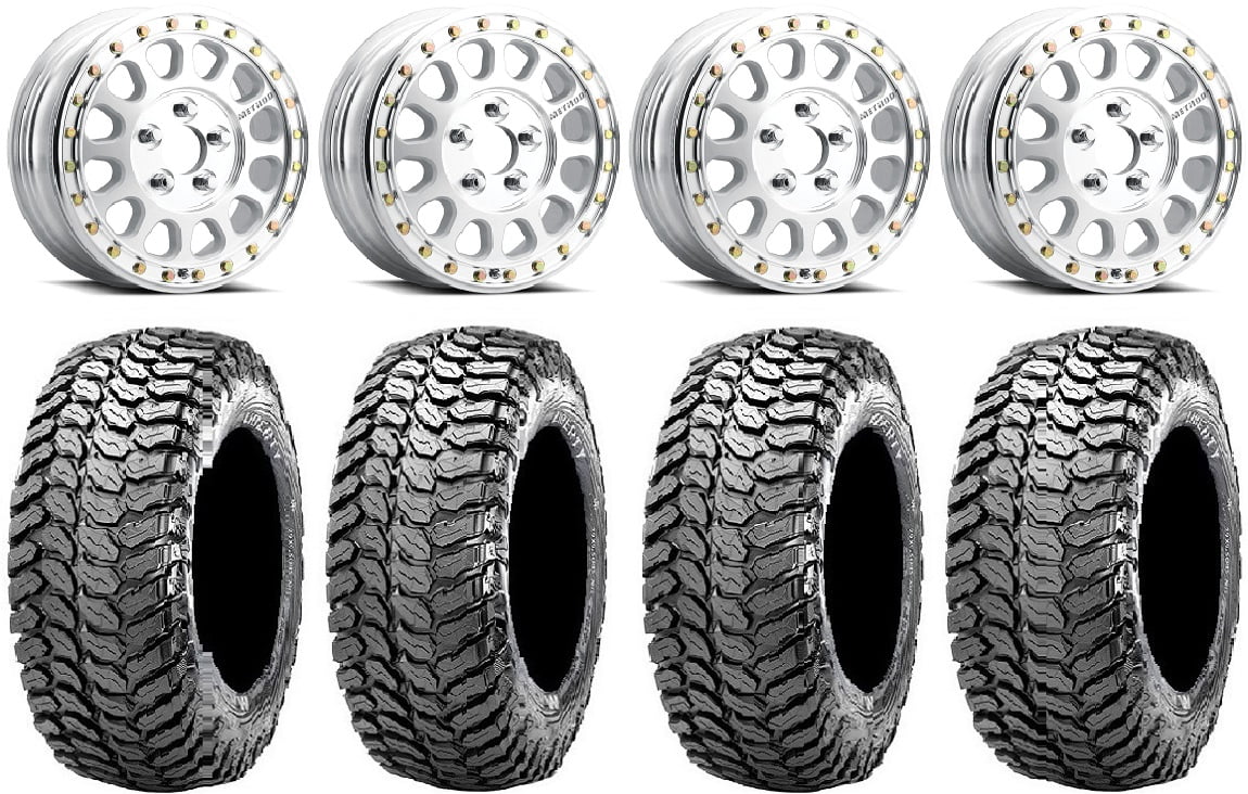 Method 401-R Beadlock Raw Wheels 32" Liberty Tires Polaris RZR Turbo R ...