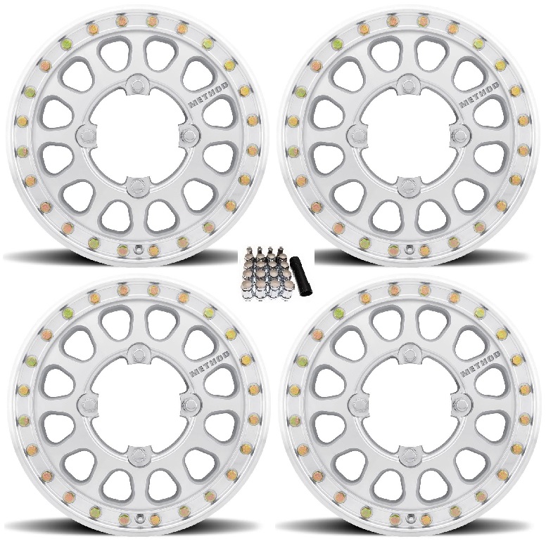 Method 401-R Beadlock UTV Wheels/Rims Raw 15" (5+0) Can-Am Maverick X3 ...