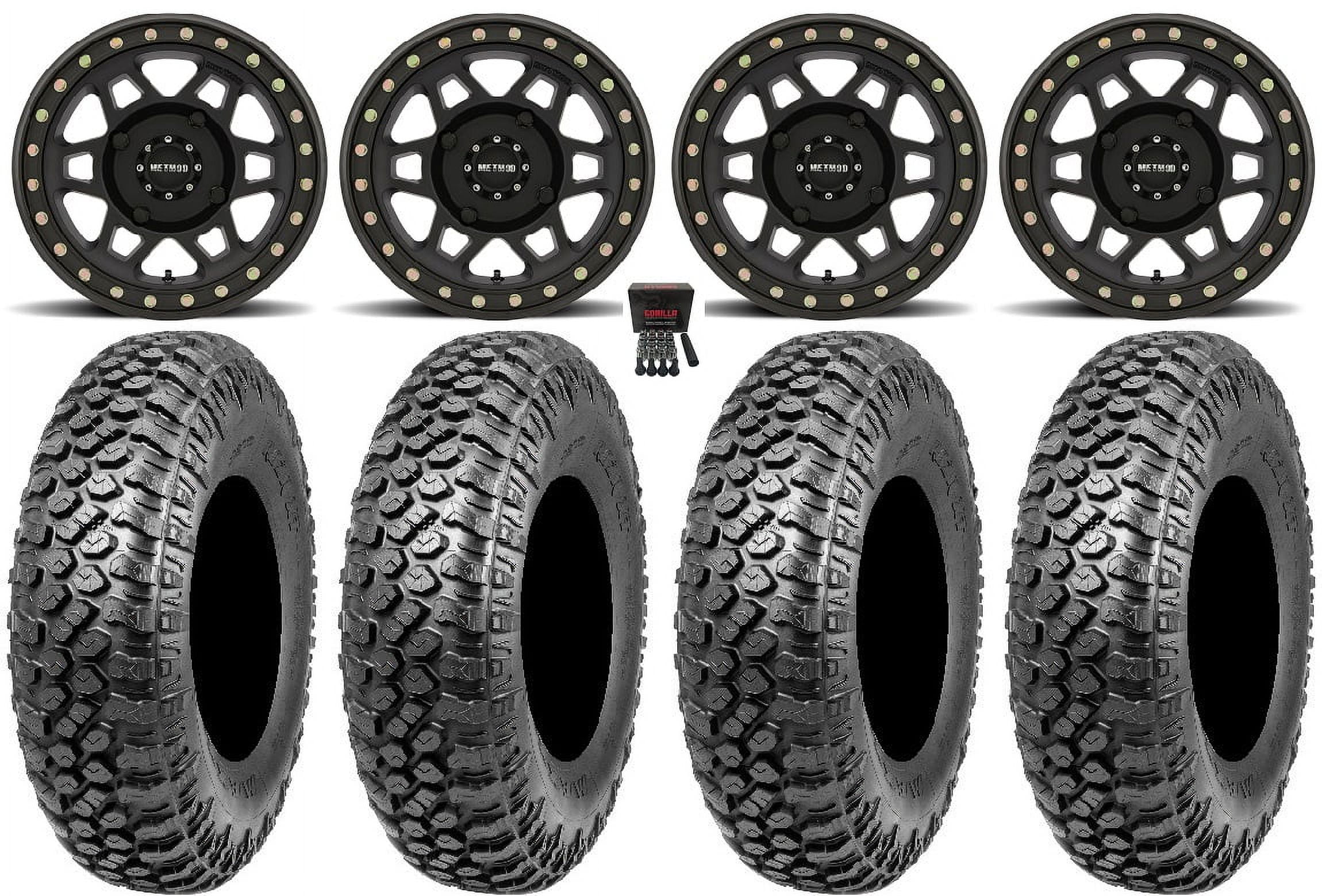 Method 405 Bdlk 15" Wheels Bk 32" RAZR XT Tires Can-Am Commander ...