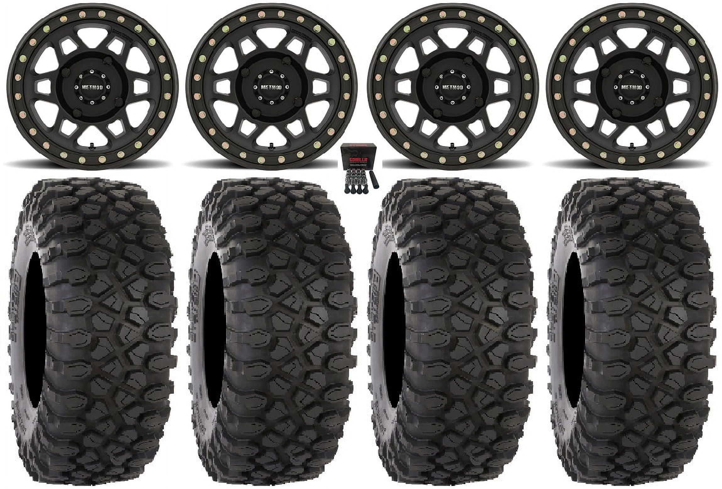 Method 405 Bdlk 15" Wheels Bk 35" XC450 Tires Can-Am Maverick X3 ...