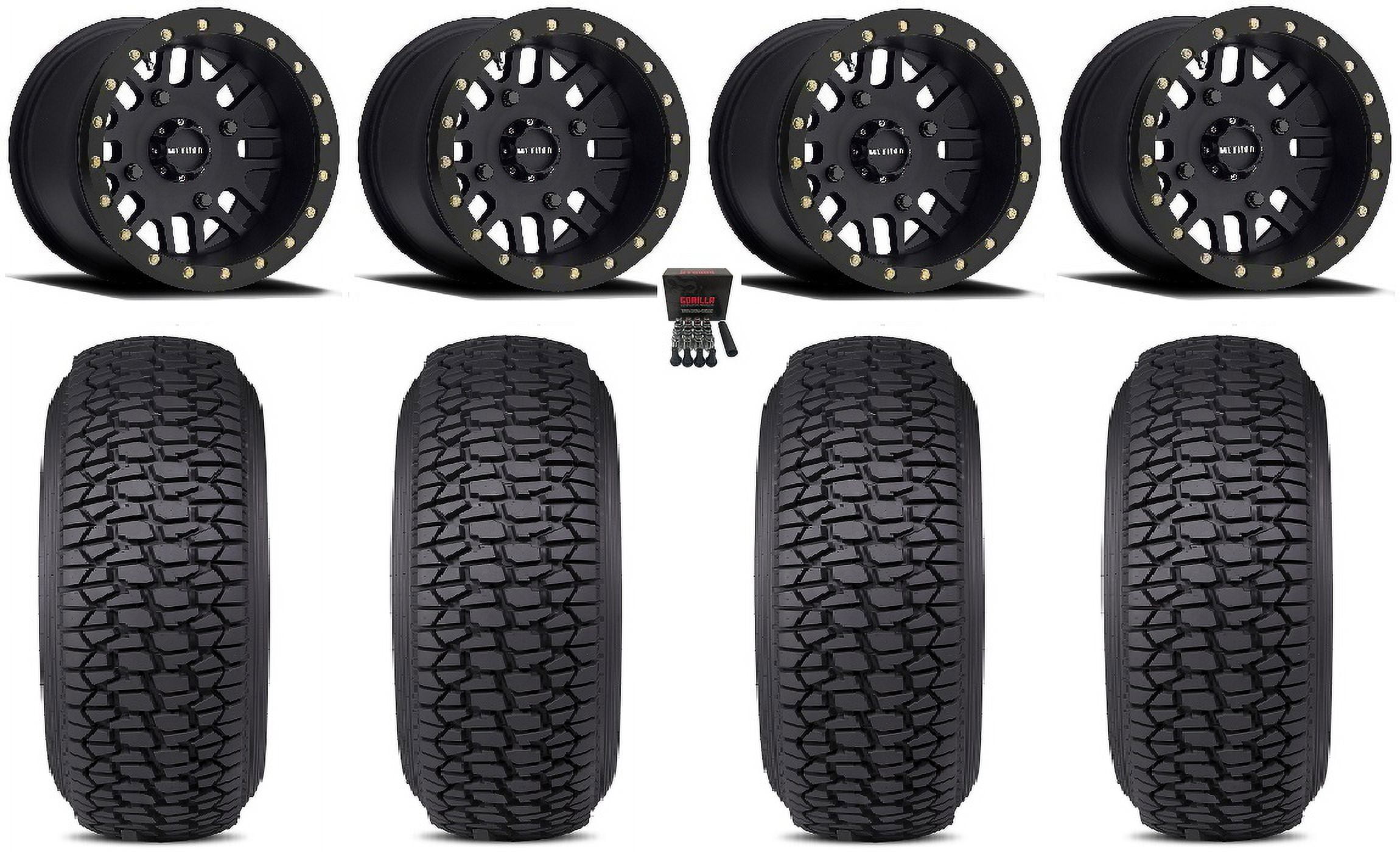 Method 406 Beadlock 14" Wheels Black 30" Regulator 2 Tires Sportsman ...