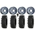 Method 407 14" Wheels Bahia Blue 28" ACP Tires Sportsman RZR Ranger ...
