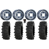Method 407 14" Wheels Bahia Blue 28" ACP Tires Sportsman RZR Ranger ...