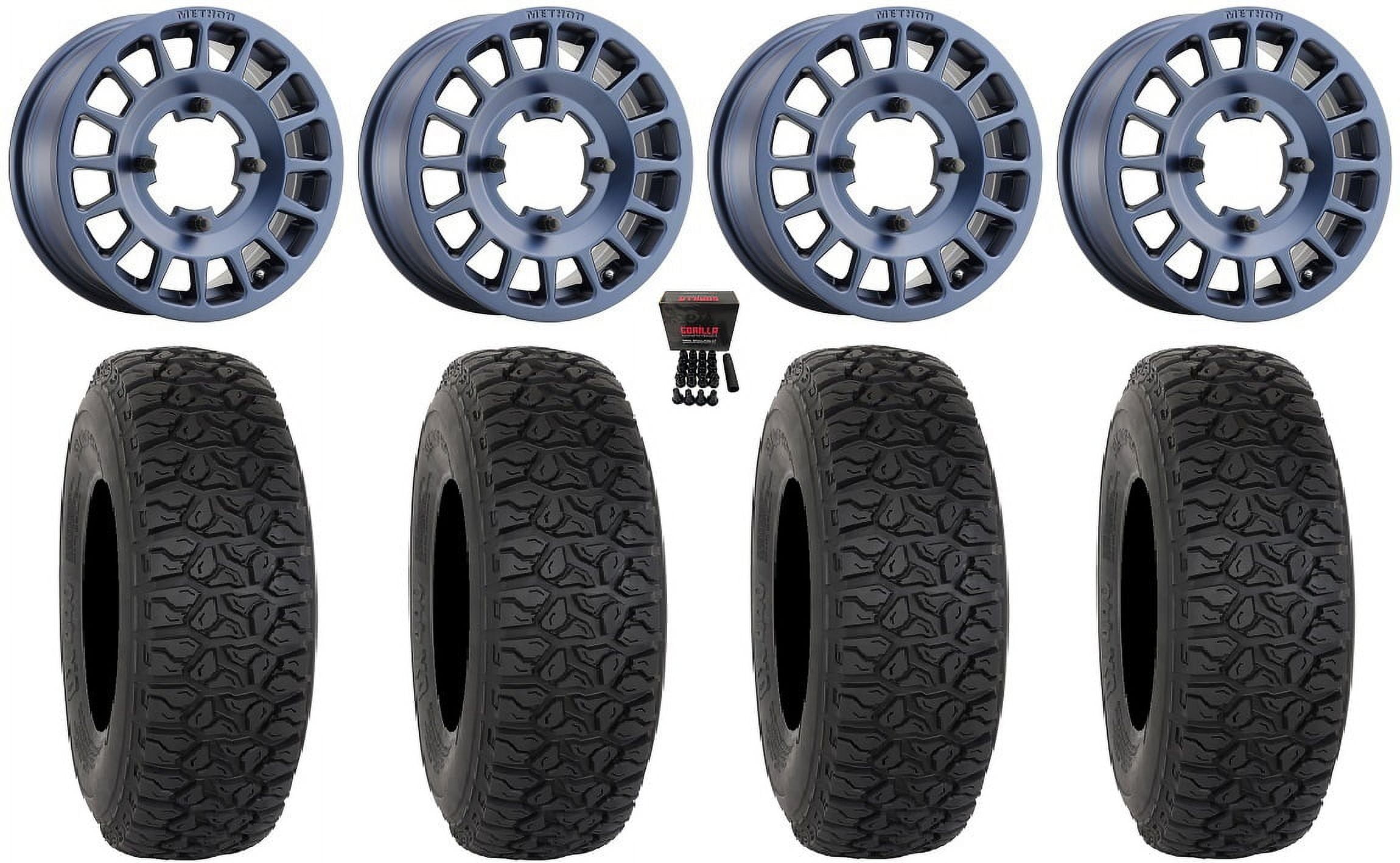 Method 407 14" Wheels Bahia Blue 30" DX440 Tires Can-Am Commander ...