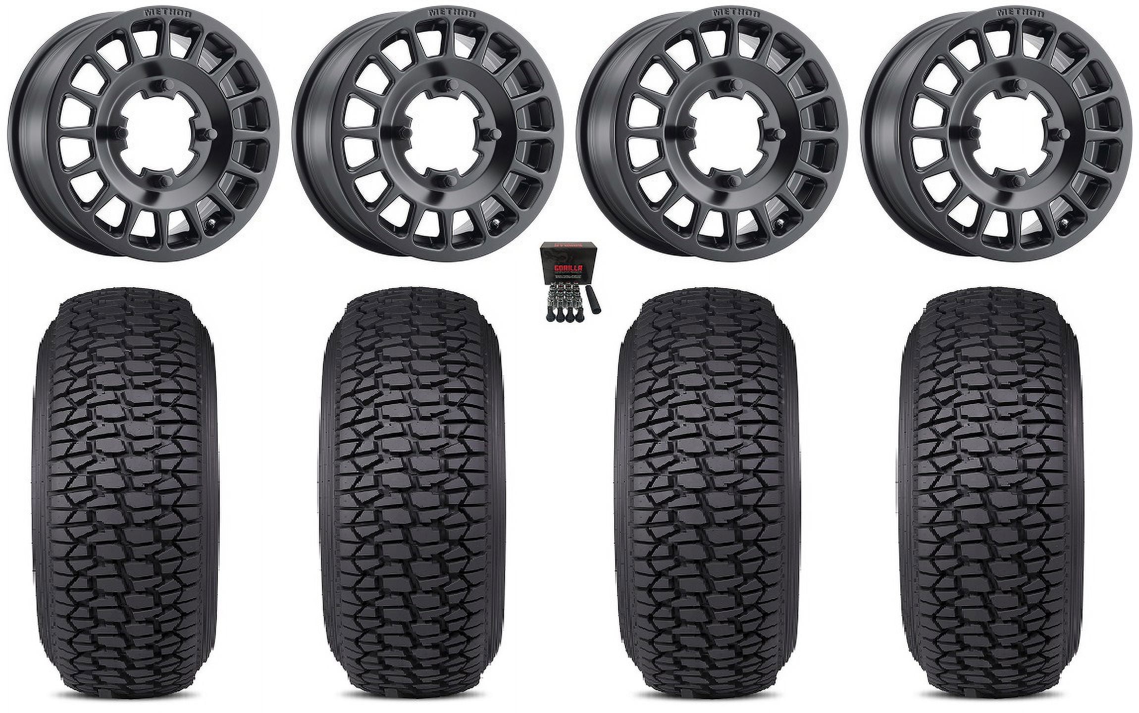 Method 407 14" Wheels Black 30" Regulator 2 Tires Can-Am Maverick X3 ...
