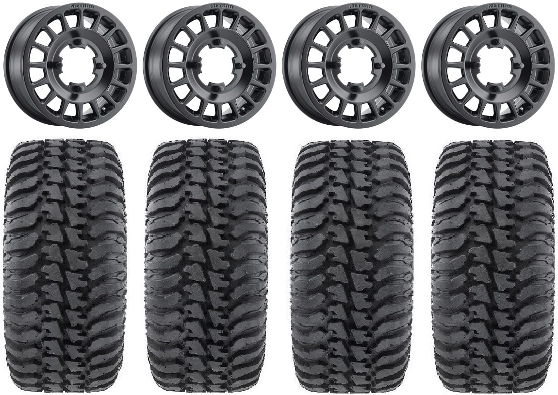 Method 407 14" Wheels Black 30" Regulator Tires Can-Am Maverick X3 ...