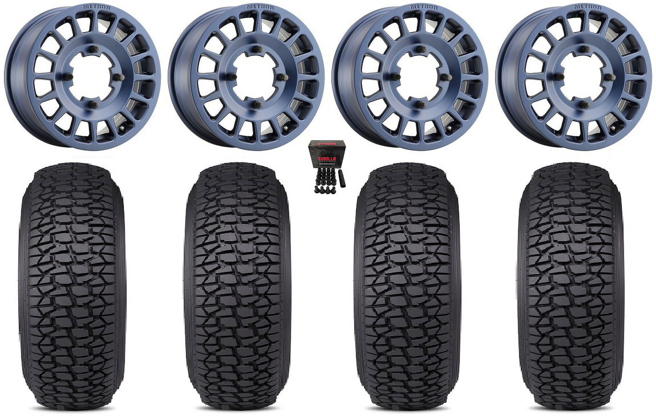 Method 407 15" Wheels Bahia Blue 33" Regulator 2 Tires Can-Am Maverick ...