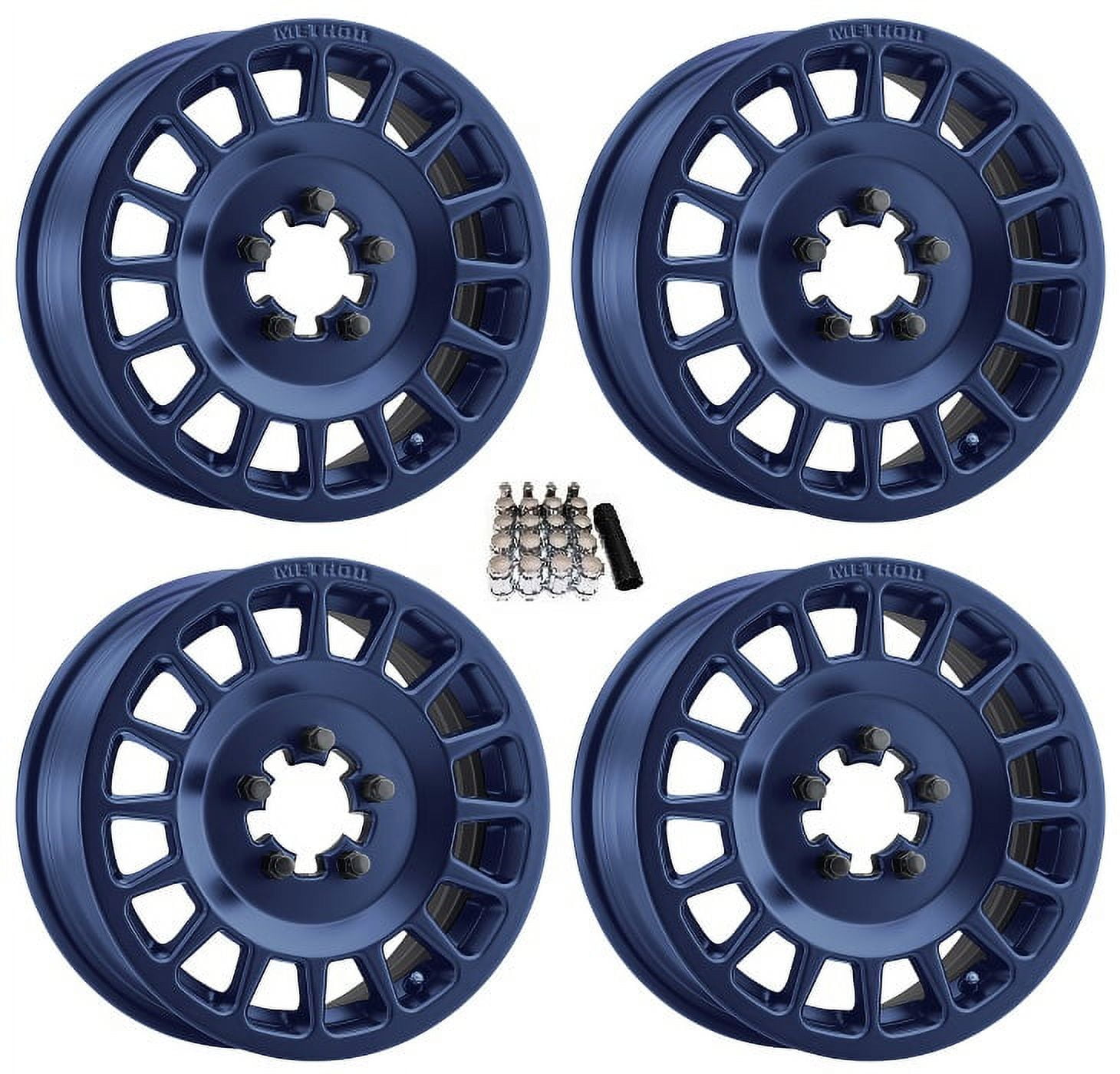 Method 407 15" Wheels Bahia Blue Polaris RZR Turbo R & Pro R Ranger ...