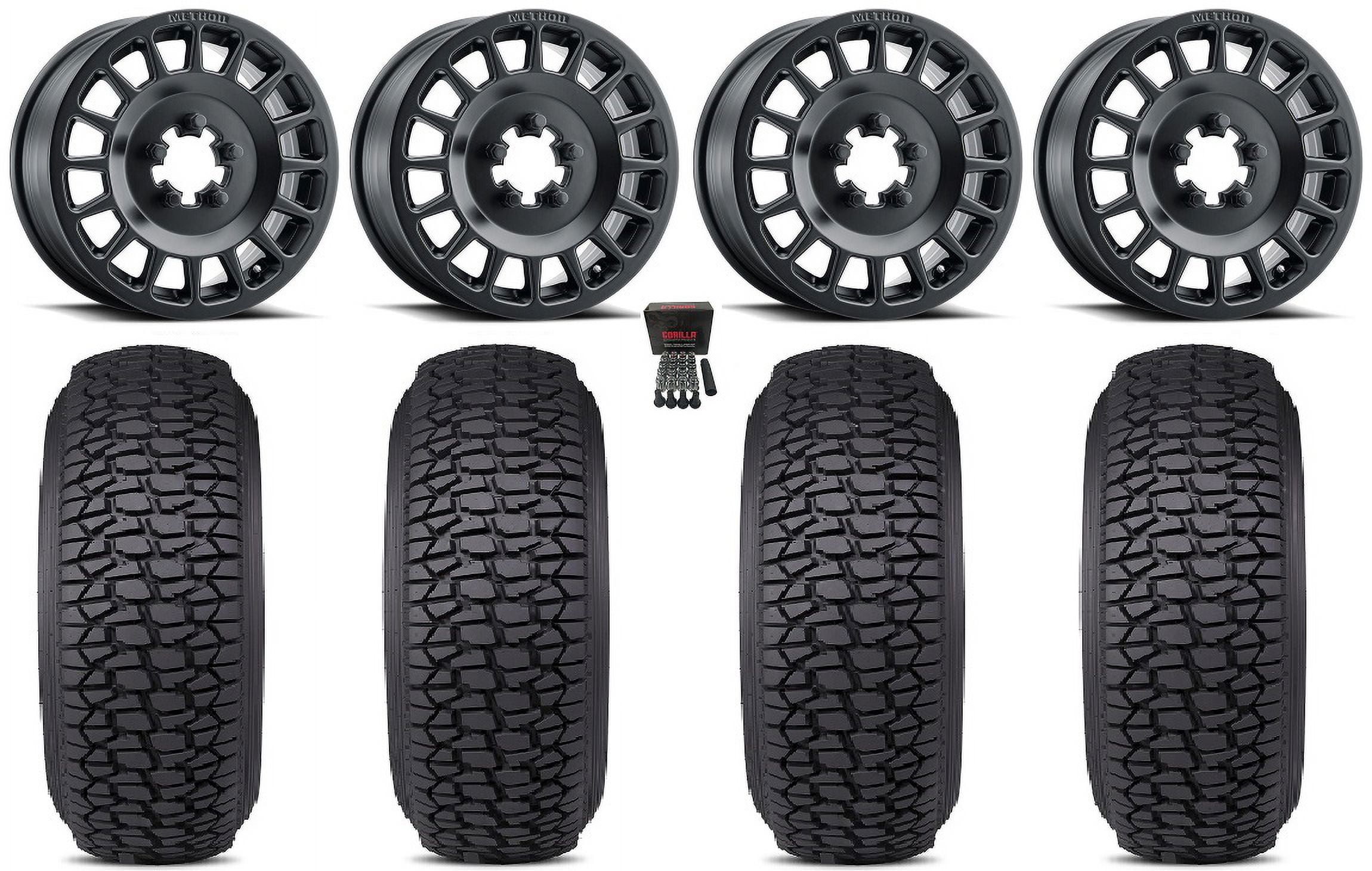 Method 407 15" Wheels Black 32" Regulator 2 Tires Polaris RZR Turbo R ...