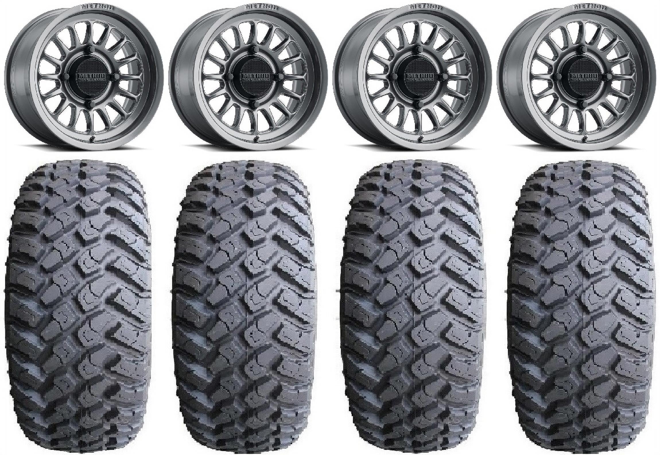Method 411 14" Titanium Wheels 31" MotoHammer Tires Sportsman RZR ...