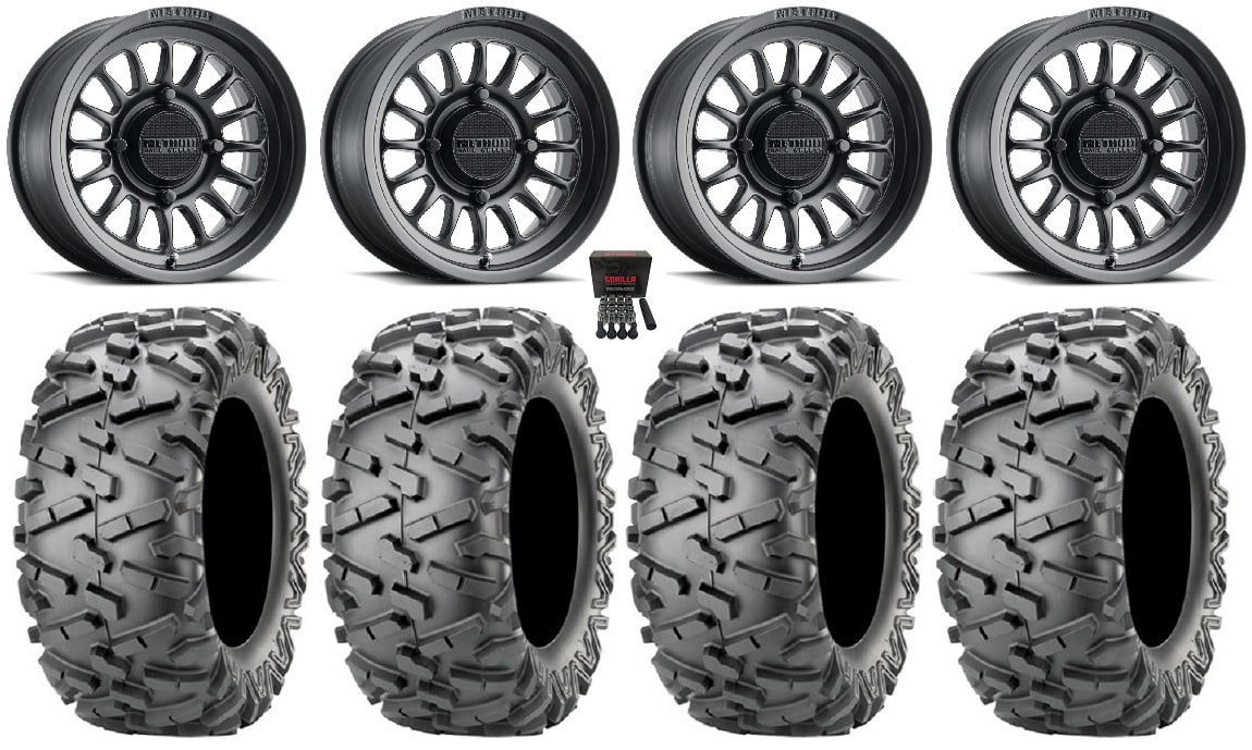 Method 411 15" Black (5+2) Wheels 30" Big Horn 2.0 Tires Can-Am ...