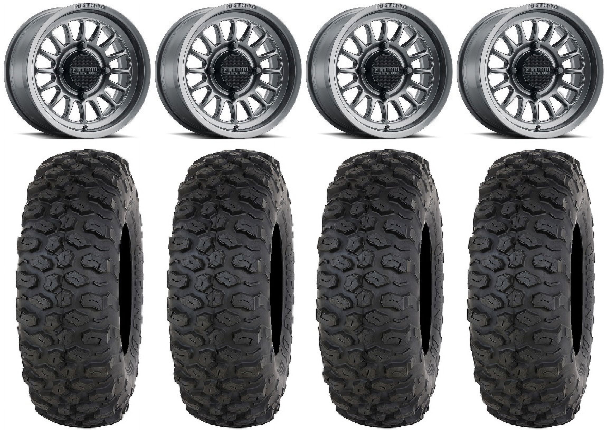 Method 411 15" Wheels Ti (5+2) 33" Chicane DS Tires Can-Am Commander ...