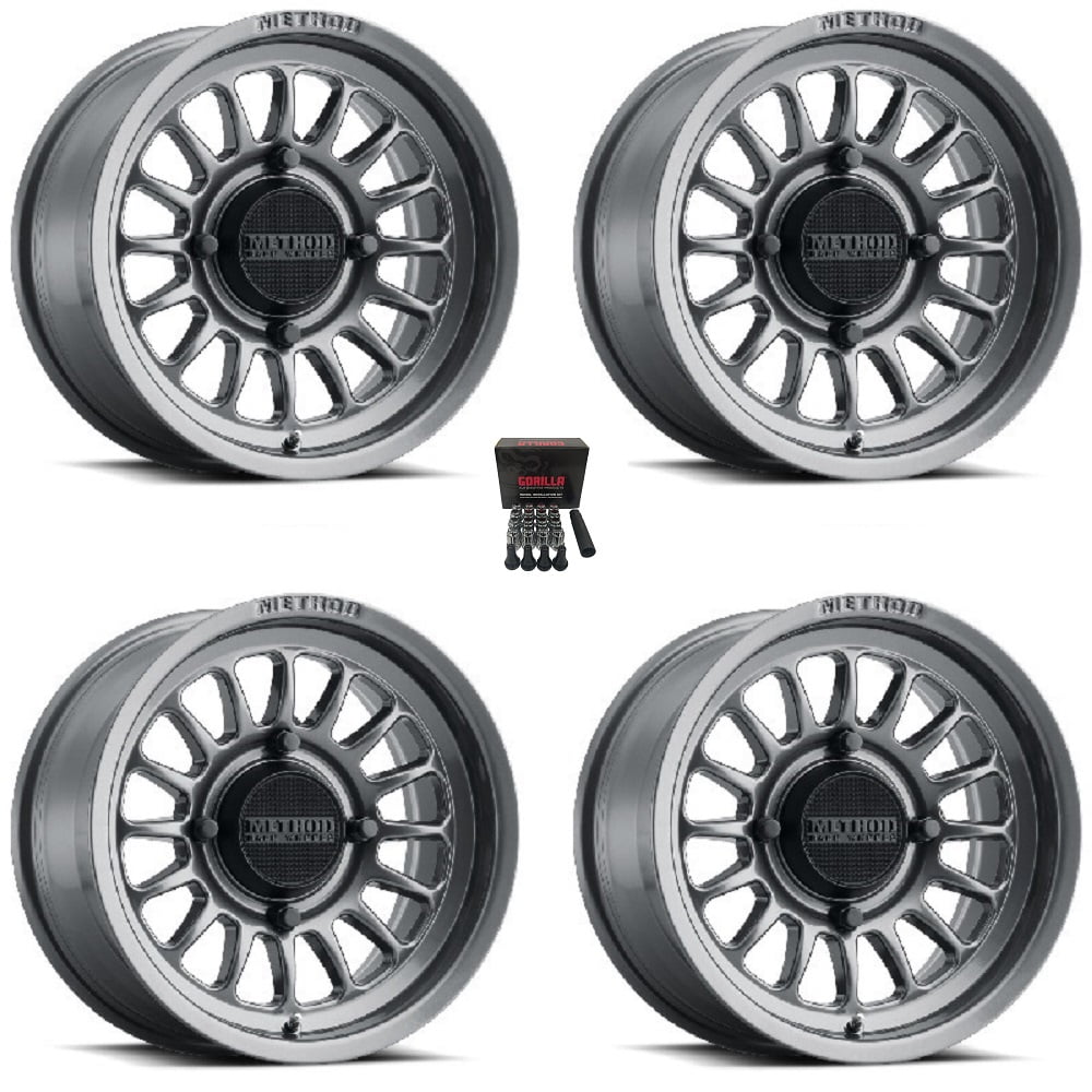 Method 411 15x10 Wide Wheels Titanium (6+4) Polaris RZR 1000 XP ...
