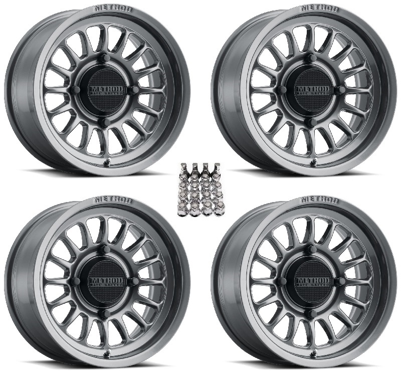 Method 411 Wheels/Rims Titanium 15" (4+3) Sportsman RZR Ranger ...