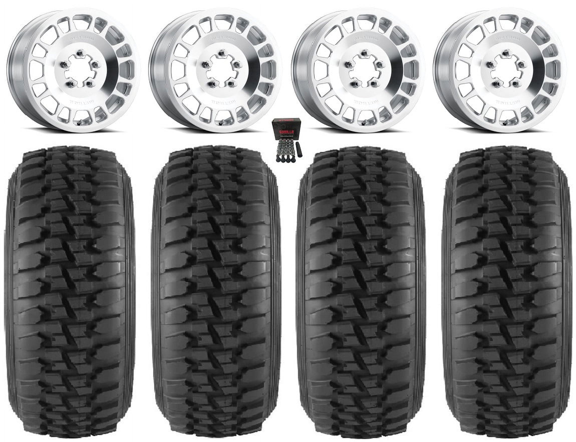 Method 412 15x6 Wheels Raw (5+1) 32" Desert Series Tires Polaris RZR ...