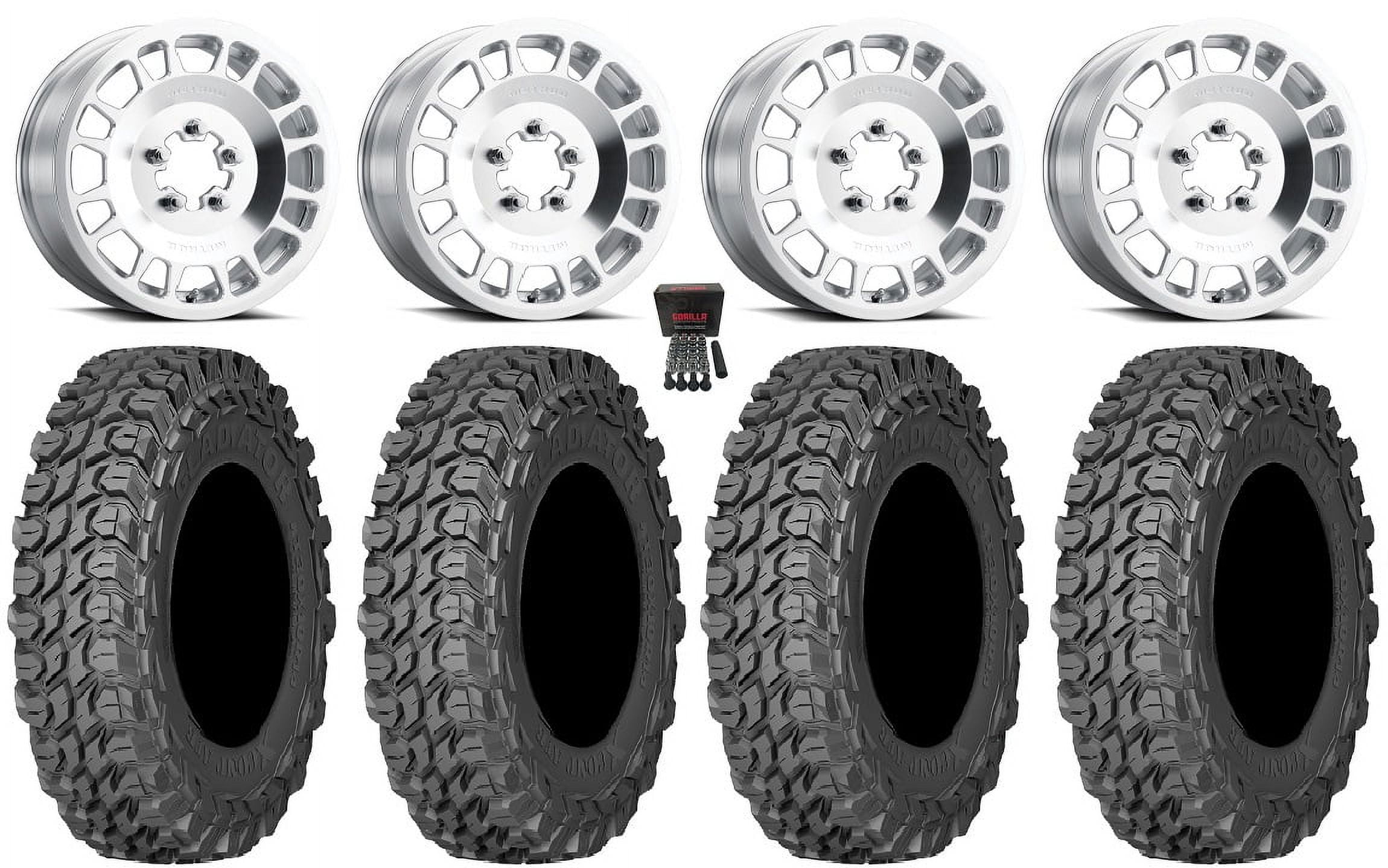 Method 412 15x6 Wheels Raw (5+1) 32" X Comp ATR Tires Polaris RZR Turbo ...