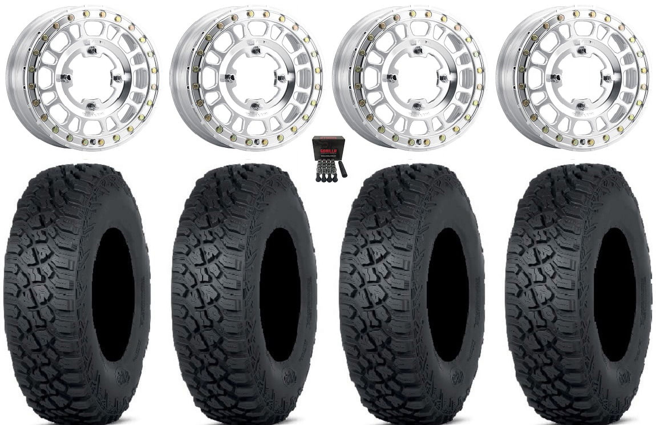 Method 412 15x6 Wheels Raw (5+1) 35" Tenacity XNR Tires Polaris RZR XP ...