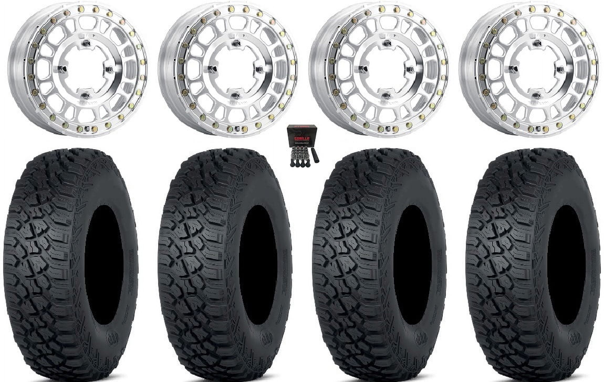 Method 412 Bdlk 15" Wheels Raw 30" Tenacity XNR 8ply Tires Sportsman ...